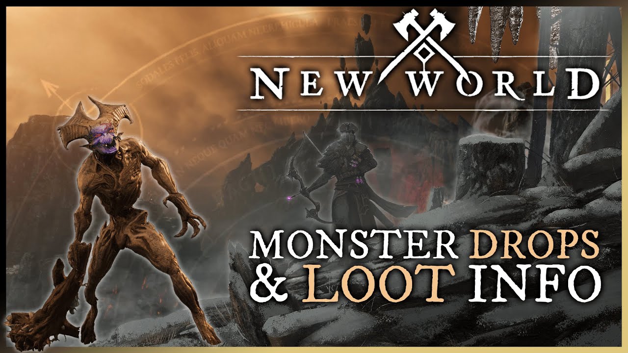 New World Loot Info Updates and Monster Drops! - YouTube