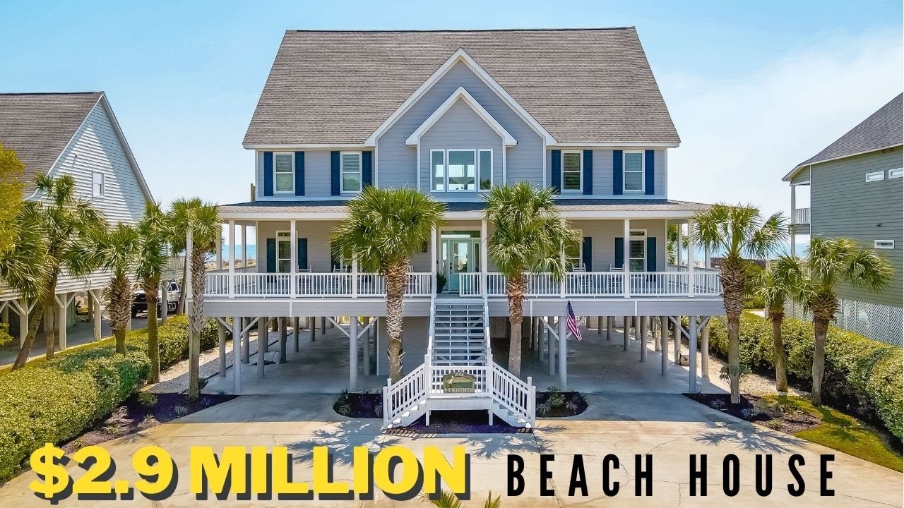 BEAUTIFUL Oceanfront Beach House | Cinematic Video Tour - YouTube
