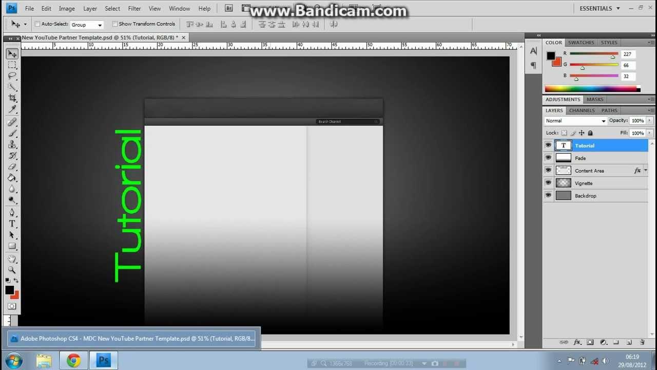 Youtube Background tutorial - YouTube
