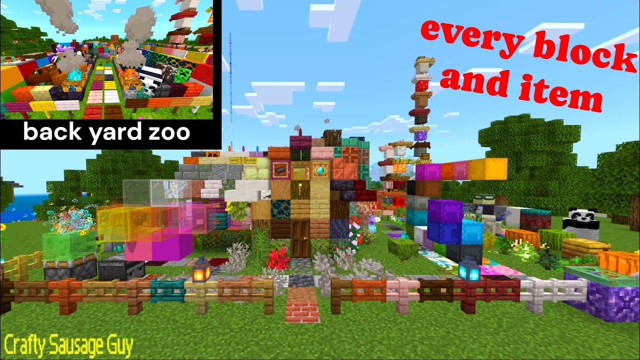 I collected every block and item in Minecraft and use them to build a ...