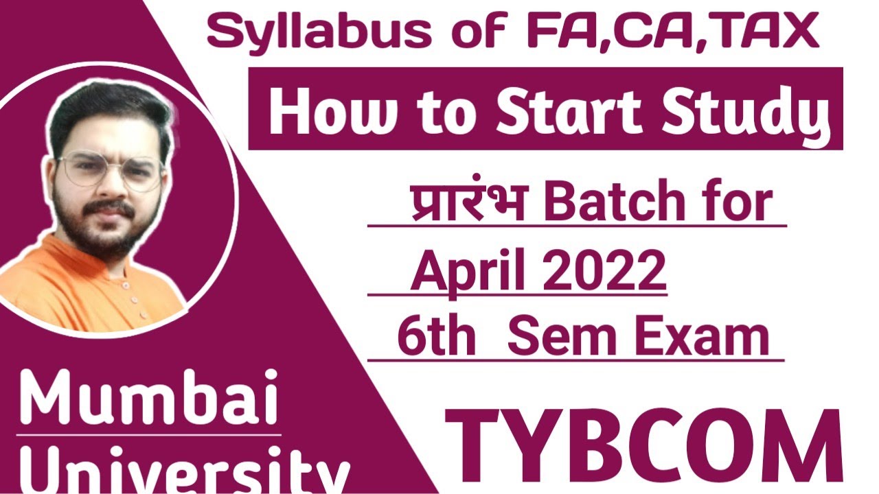 Tybcom 6th Semister || How to study for TYBCOM 6-Sem Mumbai University ...