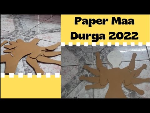||Paper Maa Durga 2022||How to make the body structure||Part 1||By ...