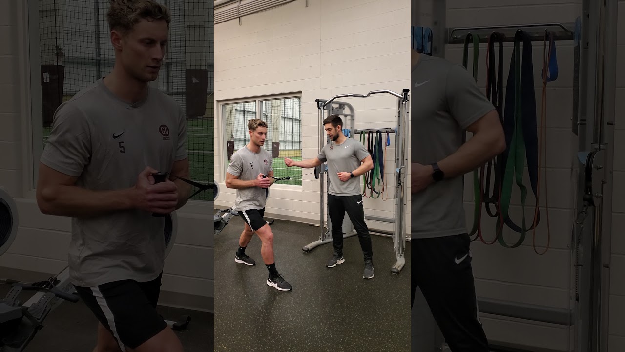 Split Stance Anti-Rotation Press - YouTube