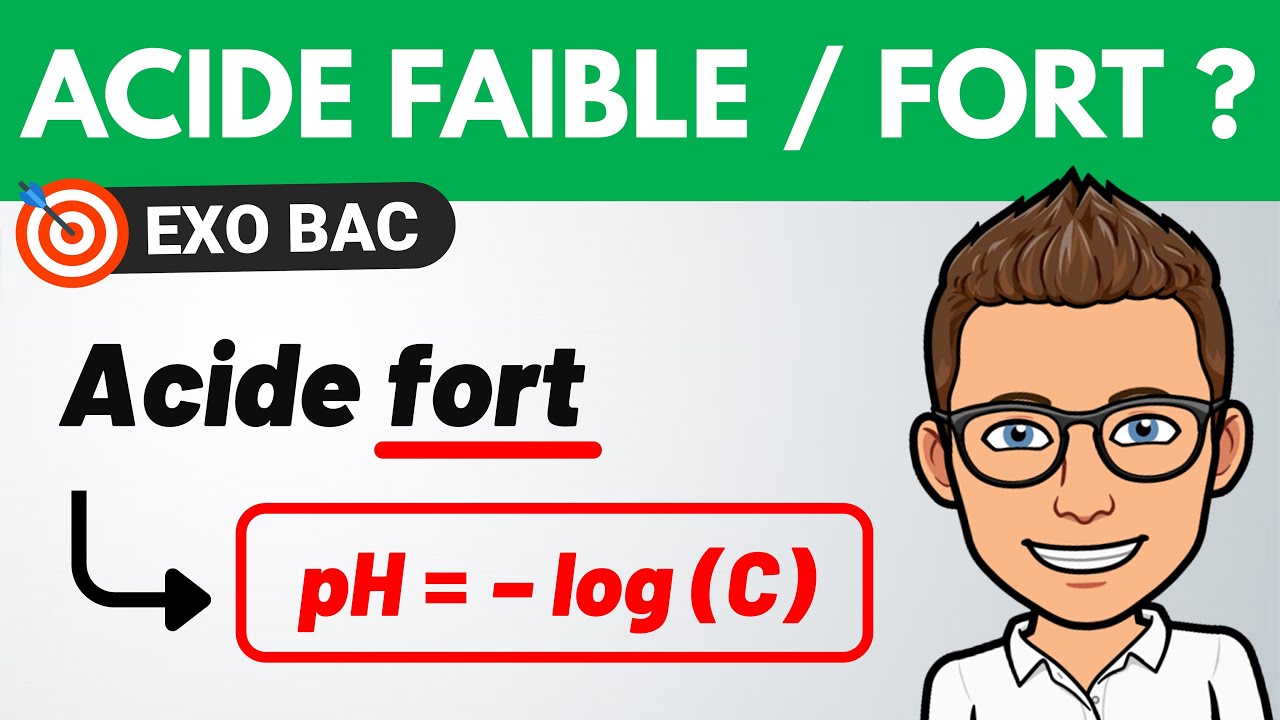 Force d'un acide 🎯 Exercice BAC Chimie | Terminale spécialité - YouTube