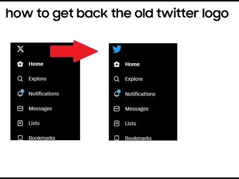 How to GET BACK THE OLD TWITTER LOGO - YouTube