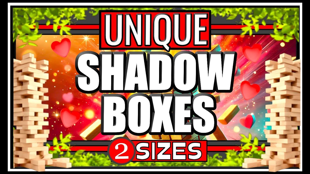 🟢UNIQUE TUMBLING TOWER BLOCKS SHADOW BOXES🟢MAKE 2 SIZES🟢CHANGEABLE ...