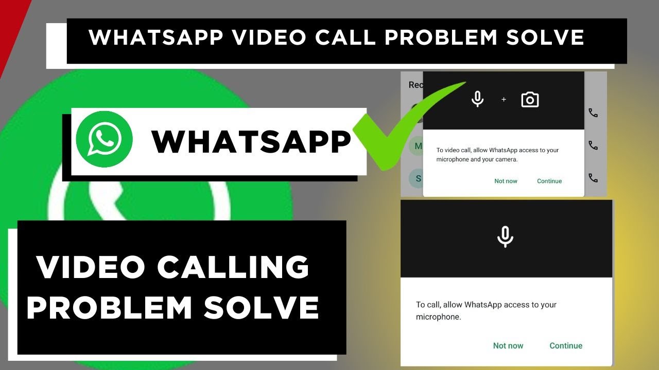 WhatsApp Video Call Problem Fix 2025 | WhatsApp Call Not Working ...