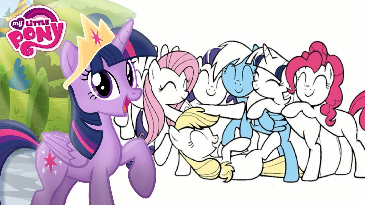 My Little Pony Color By Magic 🦄 Friendship is Magic🌈 Video For Kids ...