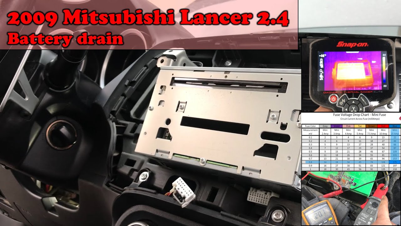 2009 Mitsubishi Lancer 2.4 - Battery Drain/Dead Overnight - Common Draw ...