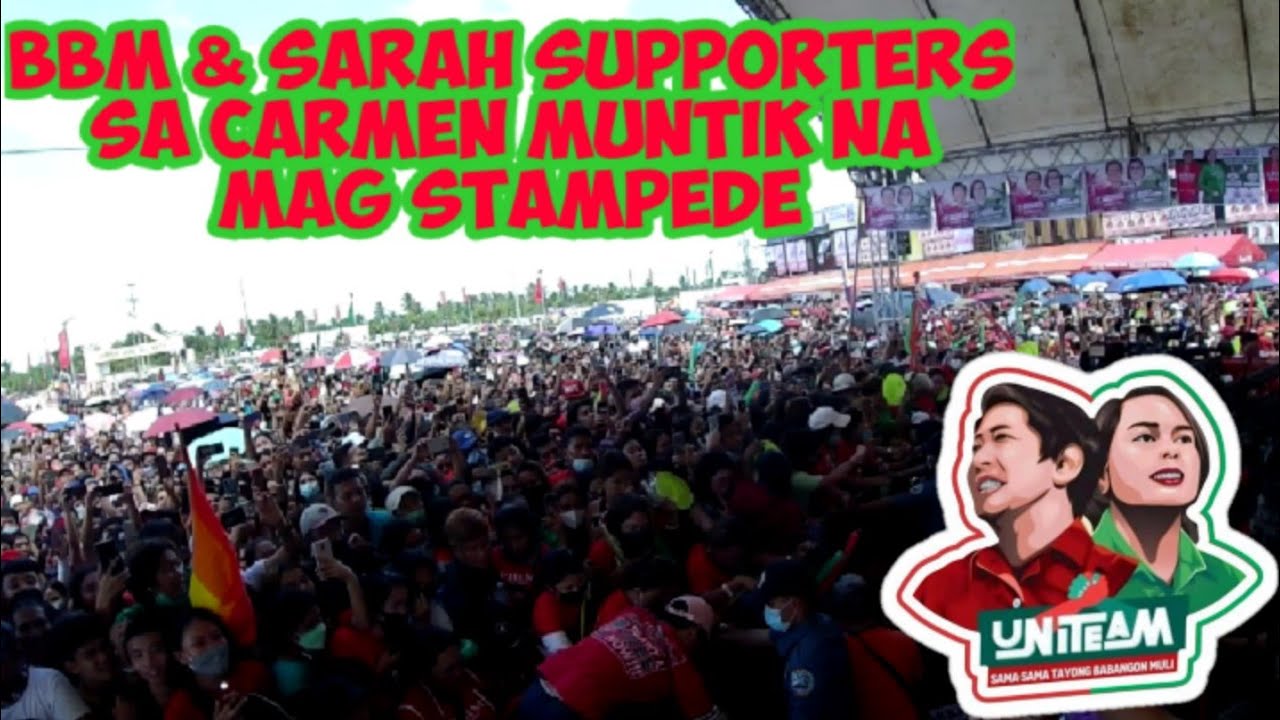 BBM & SARA Grand Rally Carmen Davao Del Norte (Muntik na mag stampede ...