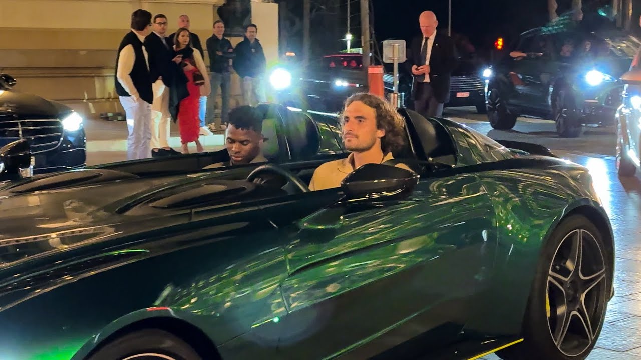 FAMOUS TENNIS PLAYER STEFANOS TSITSIPAS ARRIVES AT MONACO CASINO WITH ...
