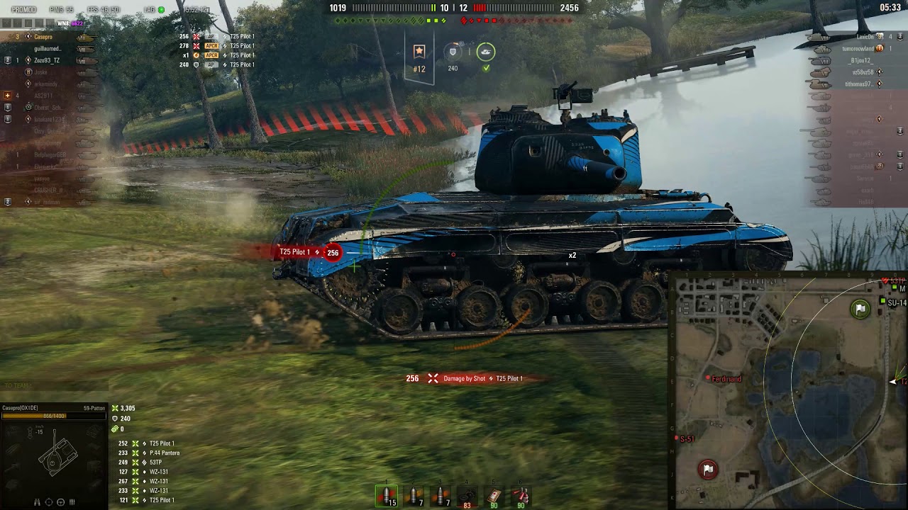 World of Tanks 59 Patton Ace tanker - YouTube