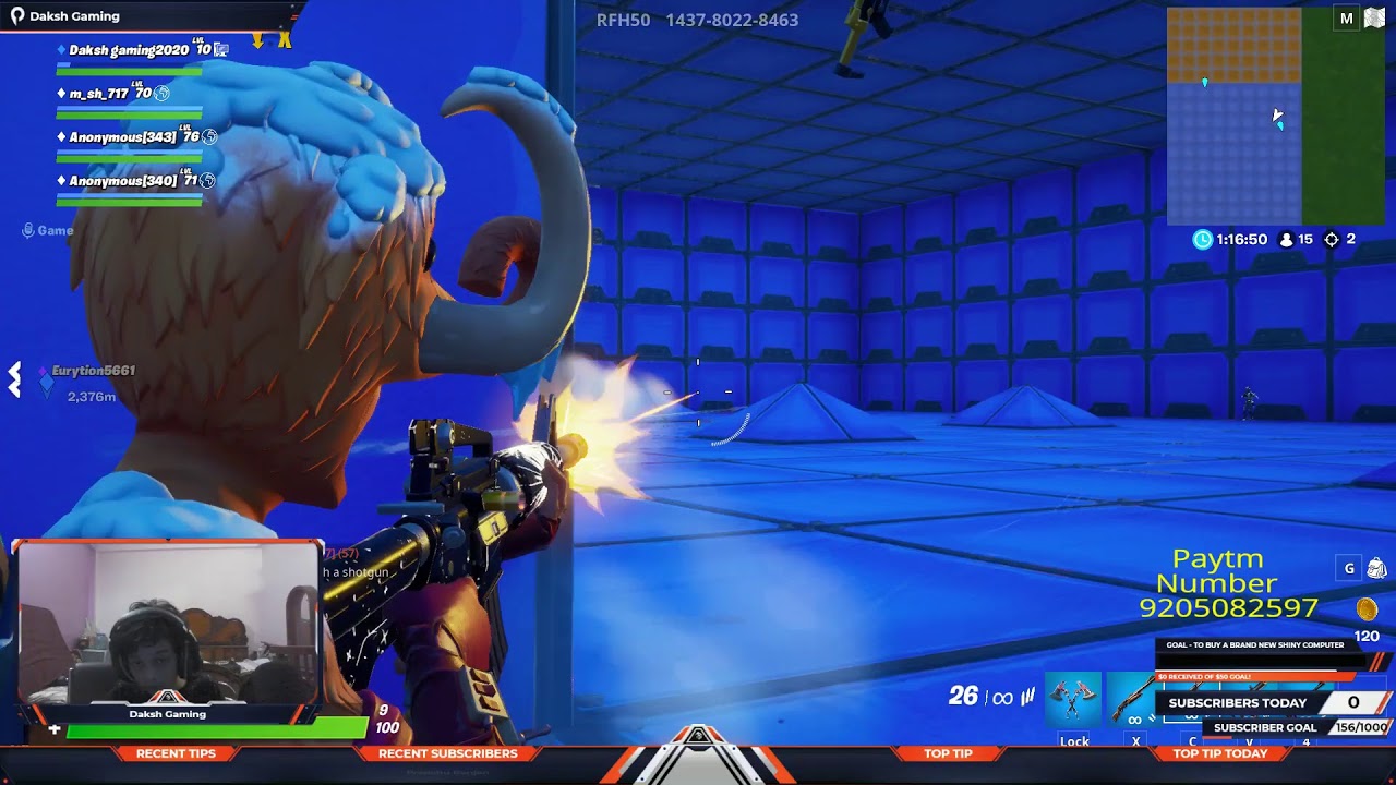 Daksh Gaming live is Fortnight - YouTube