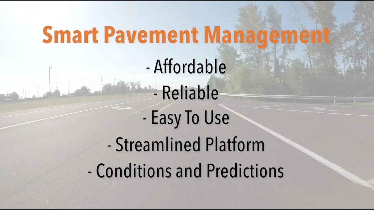 Smart Pavement Management (SPM) - YouTube