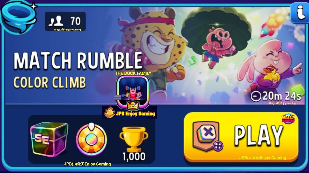 Match Rumble 70 Players Color Climb+Super Sized Match Masters. - YouTube