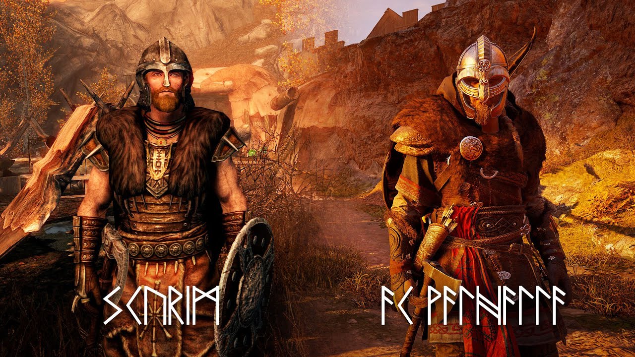 SKYRIM v Assassin's Creed Valhalla - YouTube
