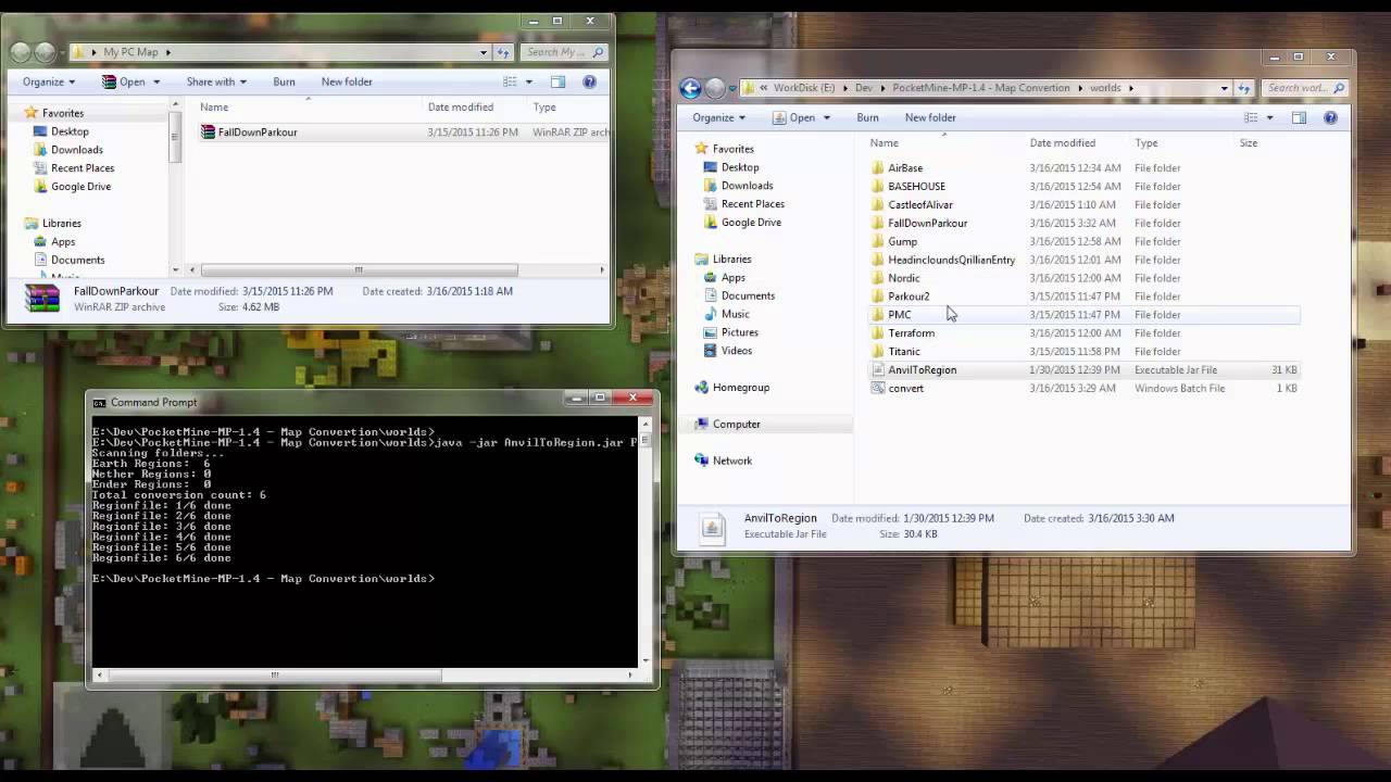Quick Tips | Map Conventions from PC to MCPE Pocketmine Server - YouTube