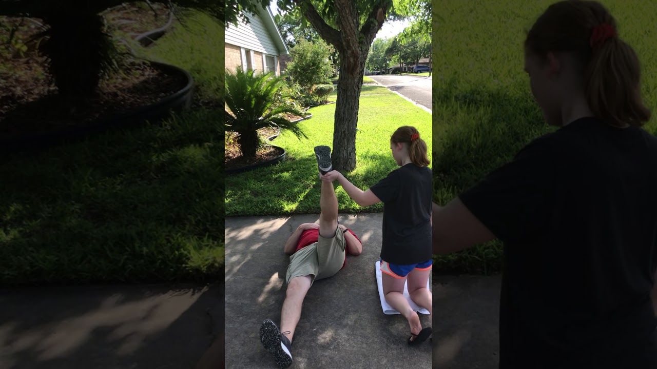 Hamstring Partner Stretch - YouTube