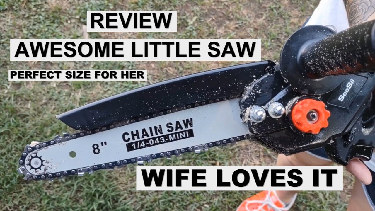 #reviewing The SeeSi Mini Chain Saw, Is It Good For Off-Grid?? #seesii ...
