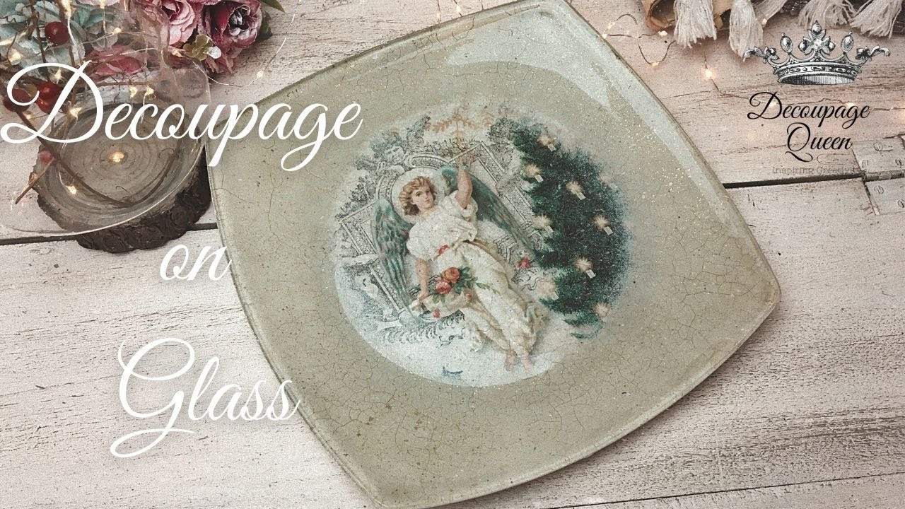 Reverse Decoupage on Glass using Rice Paper by Iveta Ziedina - YouTube