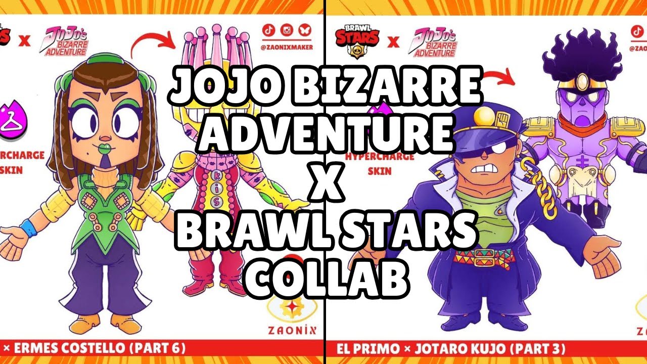 JoJo's Bizarre Adventure X Brawl Stars Collab & New Skins - YouTube