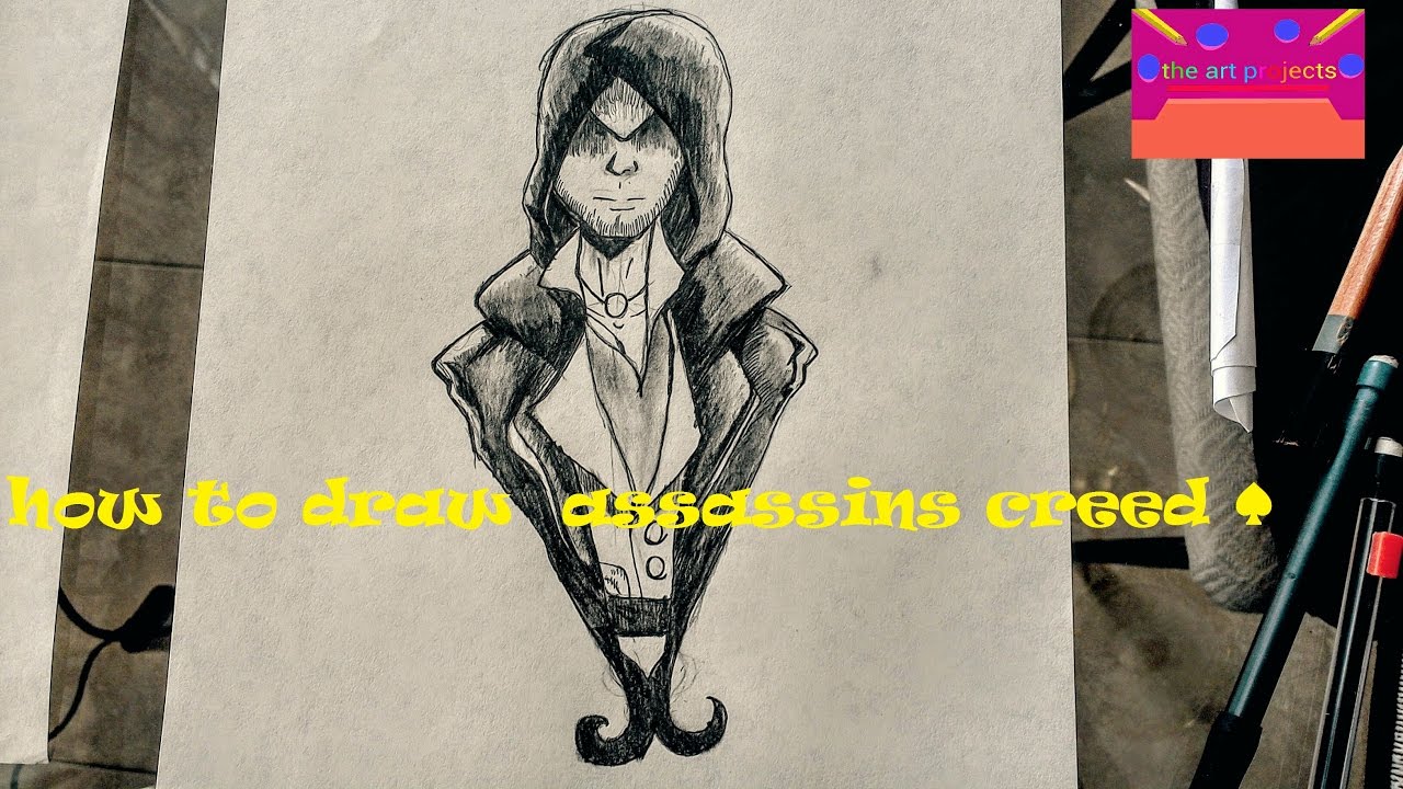 how to draw assassins creed character - YouTube