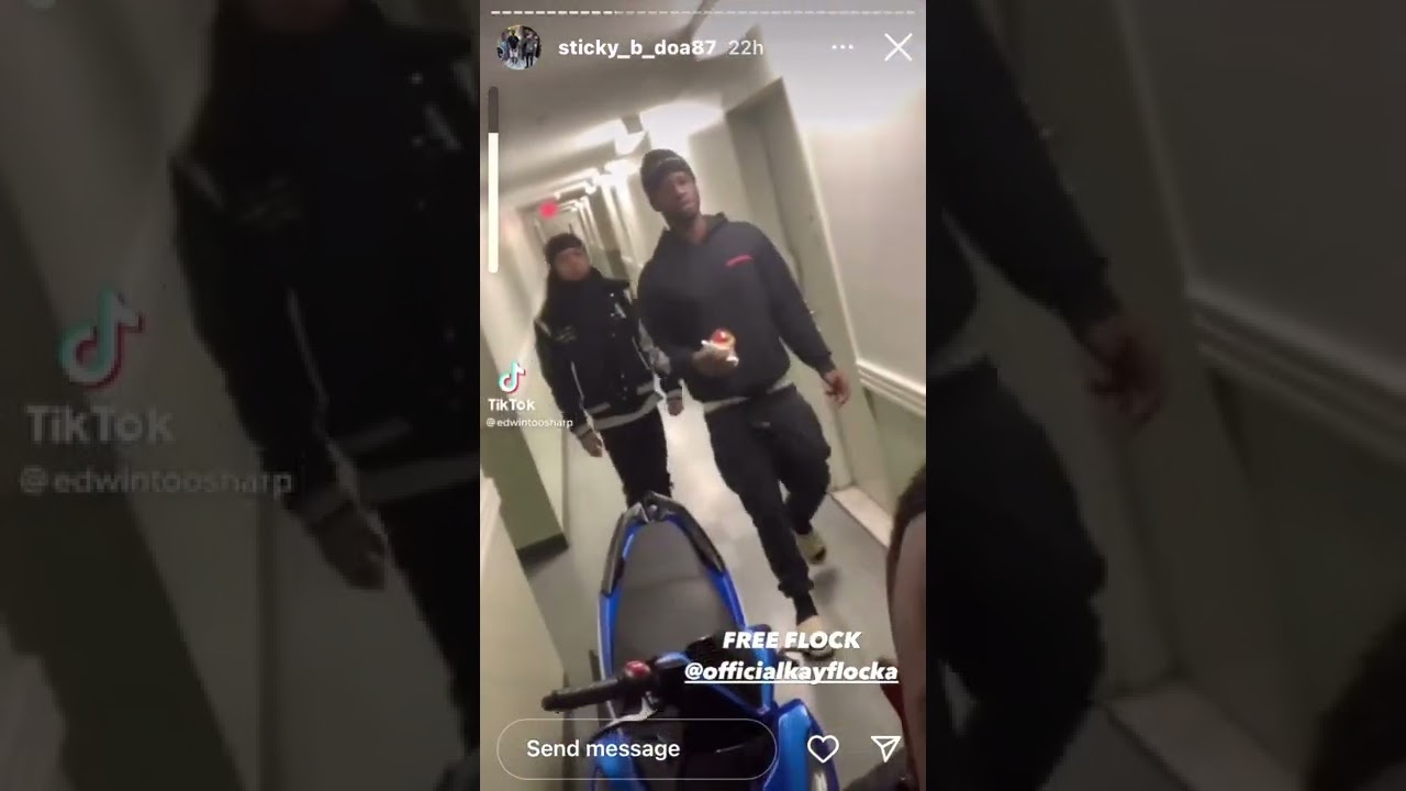 Kay flock Minutes before he got Locked up 💔😢 **FreeKayflock** - YouTube