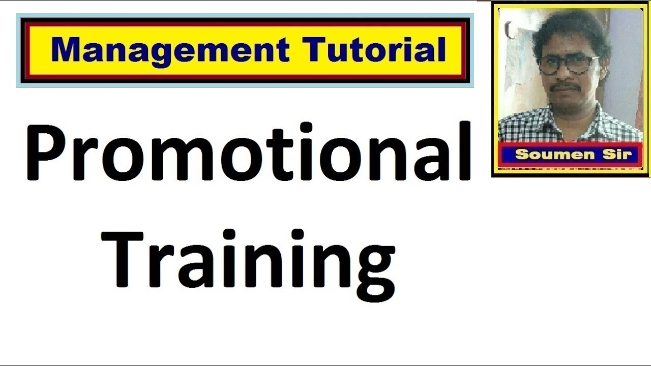 Promotional Training | Training and development - YouTube