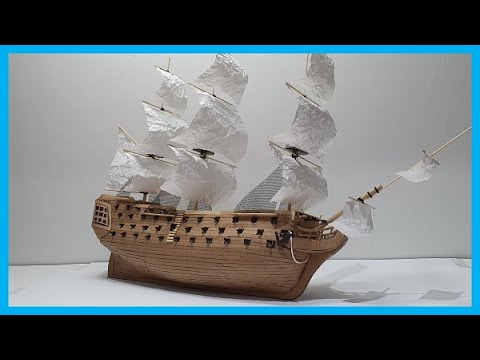 How To Make A Cardboard Ship (Part 2) - YouTube