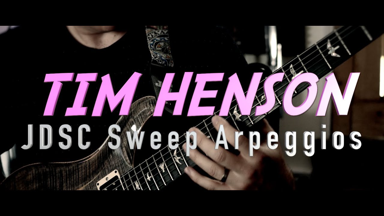 Tim Henson Sweep Arpeggio Tutorial (slowed down) + Tab (JDSC) - YouTube