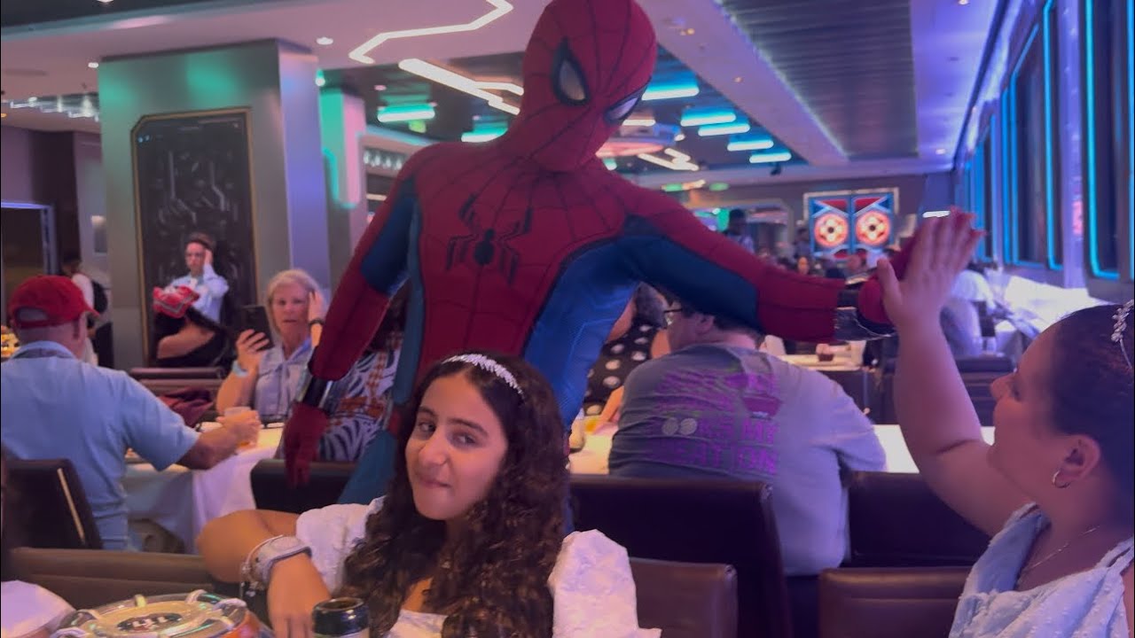We Tried the Marvel Restaurant on Disney's New Cruise Ship - YouTube