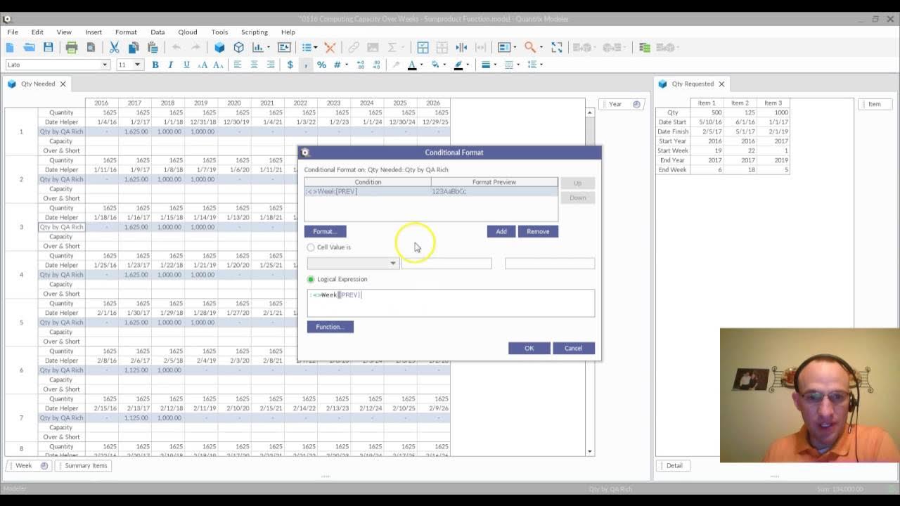 Learn Quantrix Modeler: Conditional Formatting - Recursion Expression Episode #0117 - YouTube