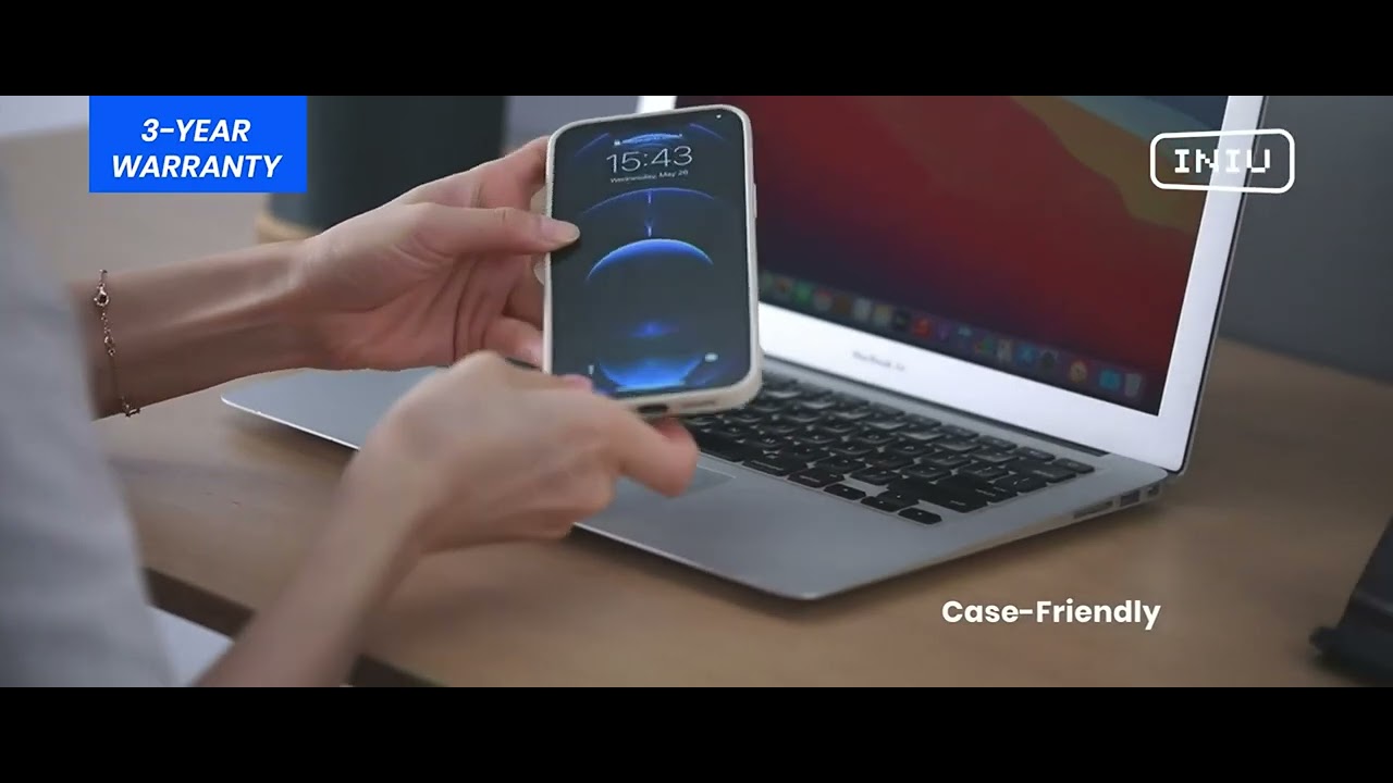 Amazon com INIU Wireless Charger, 15W Fast Wireless Charging Station ...