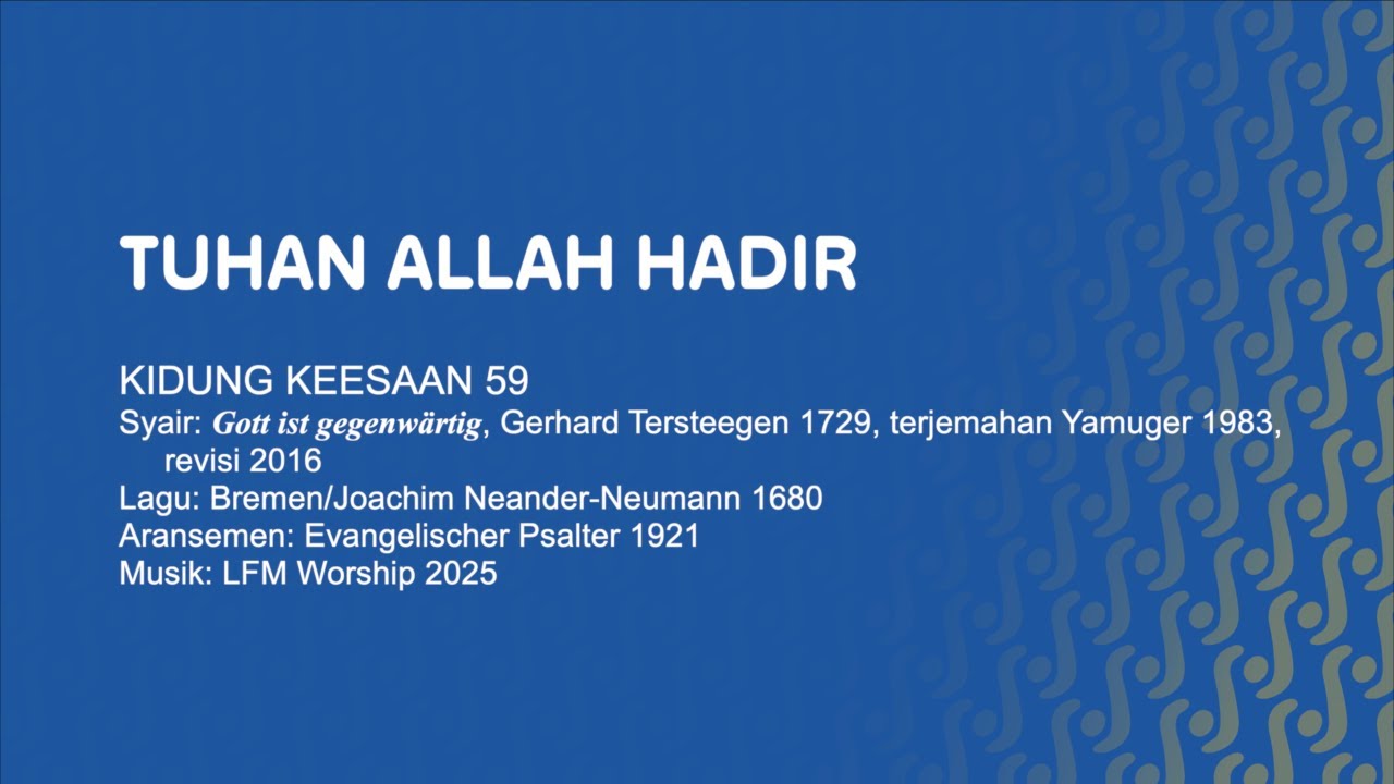 KK 59 - Tuhan Allah Hadir // Video Lirik // LFM Worship - YouTube