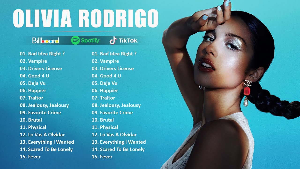 OLIVIA RODRIGO Greatest Hits - OLIVIA RODRIGO Playlist All Songs ...
