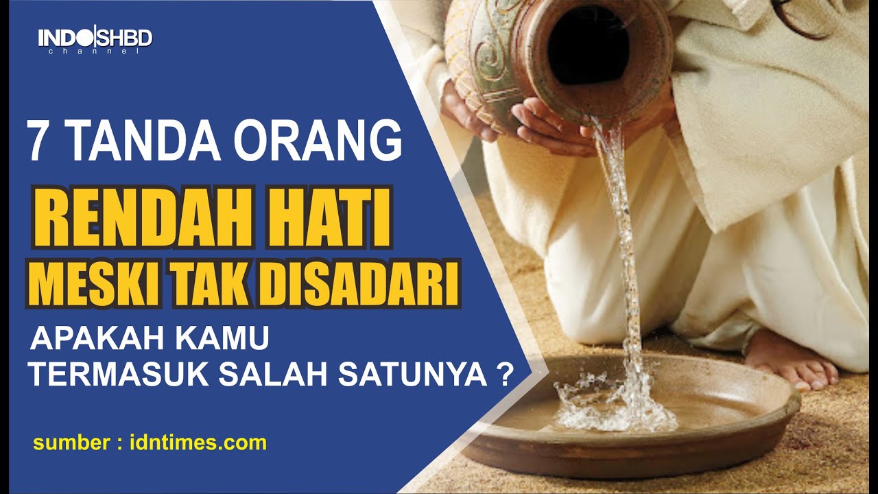 7 ciri orang rendah hati - YouTube