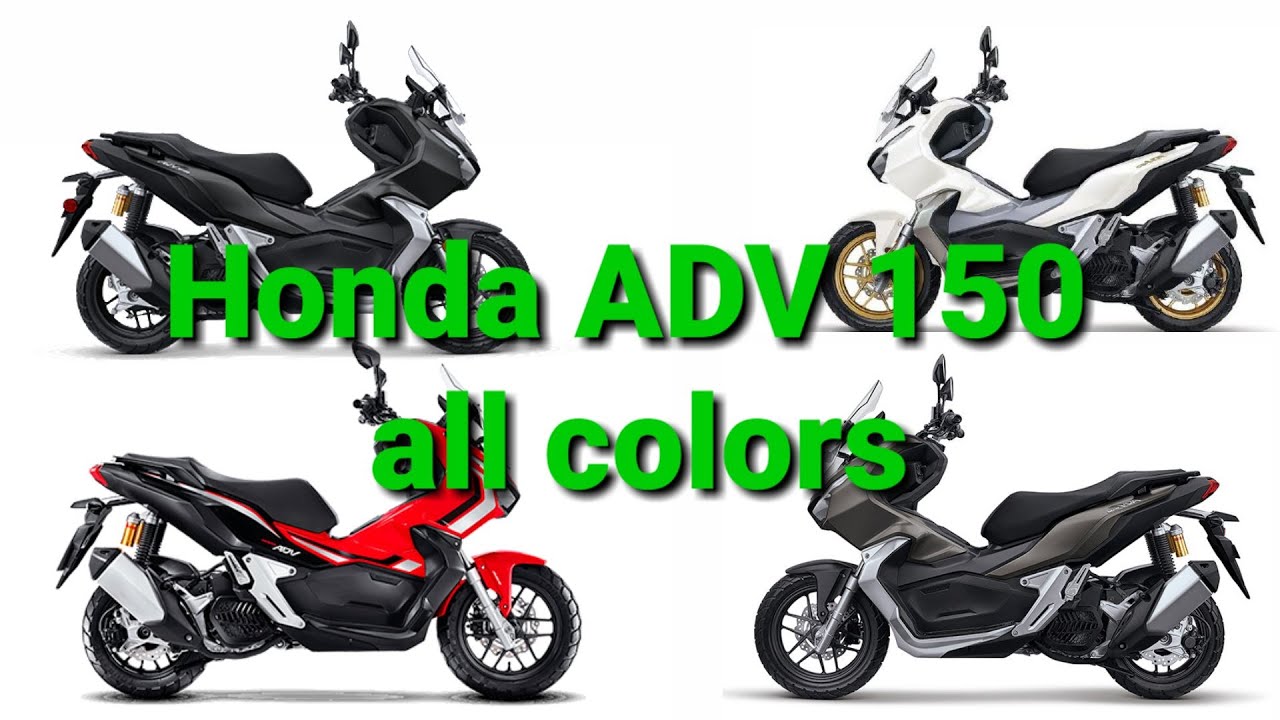 Honda ADV 150 all colors - YouTube