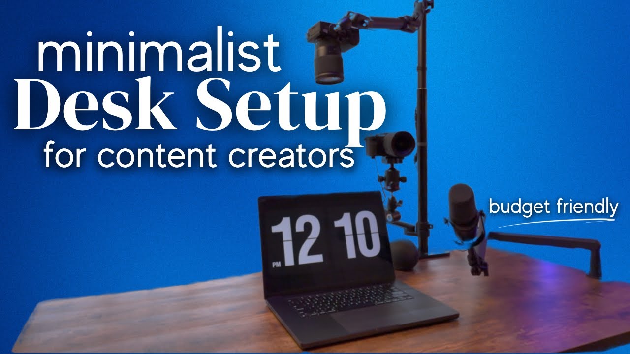 Creating A Budget Content Creator Desk Setup | Simple & Fuctional - YouTube