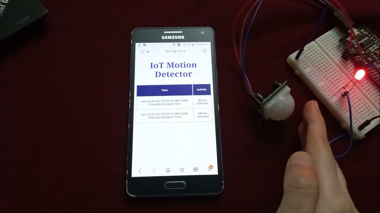 (Demo) ESP8266 IoT Based Motion Detection Web Server with Email Alert - YouTube