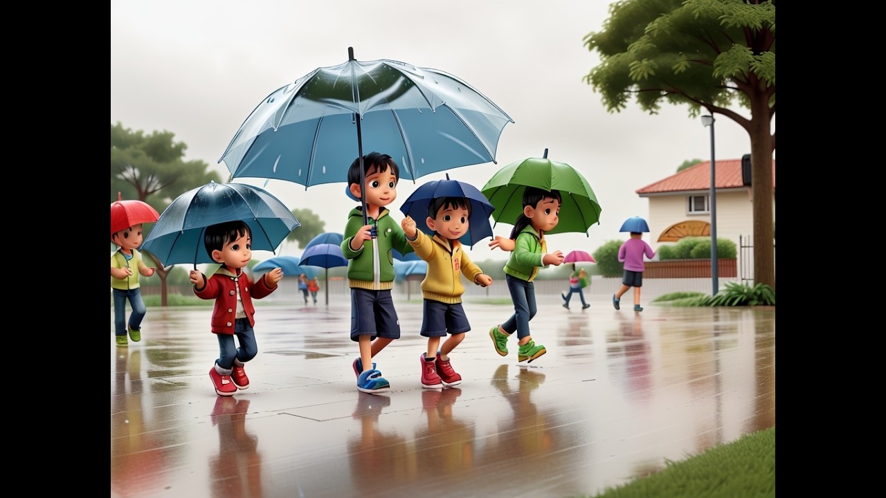 A rainy day/ rainy day song/rain song for kids - YouTube