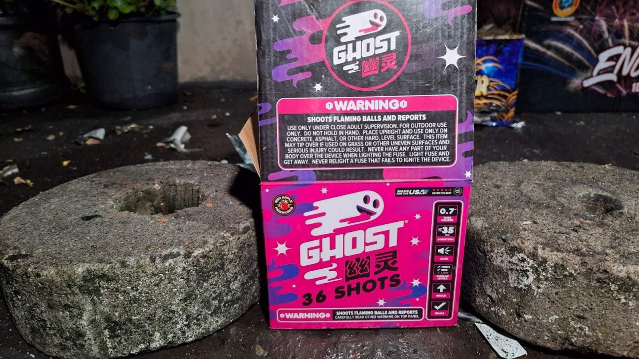 Rapid Ghost 36 Shots (Purple) by Red Apple Fireworks - YouTube
