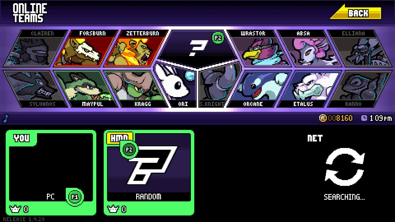 Rivals of Aether 2v2 Online - Can't Change Tag/Can't Use Custom ...