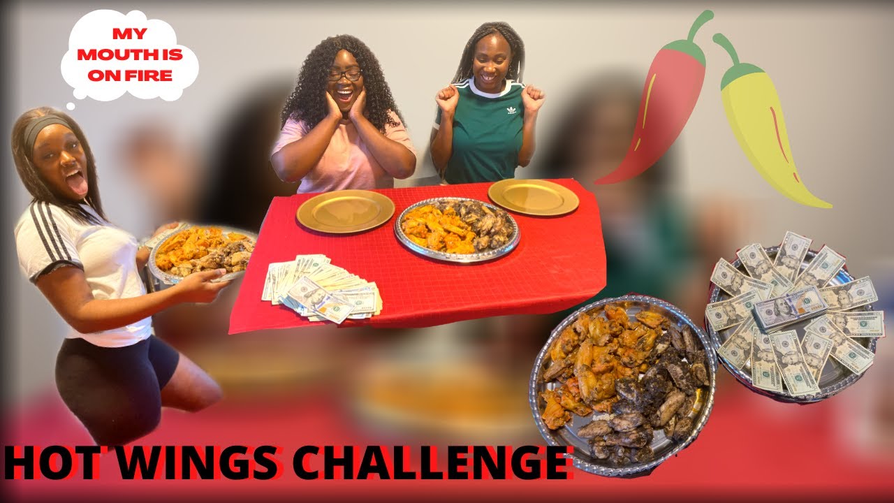 HOT WINGS CHALLENGE !!! GET A LITTLE TOO HOT - YouTube