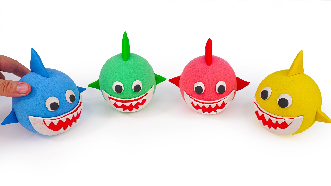 Satisfying Video l Kinetic Sand Baby Shark Cutting ASMR #42 | DO DO ...