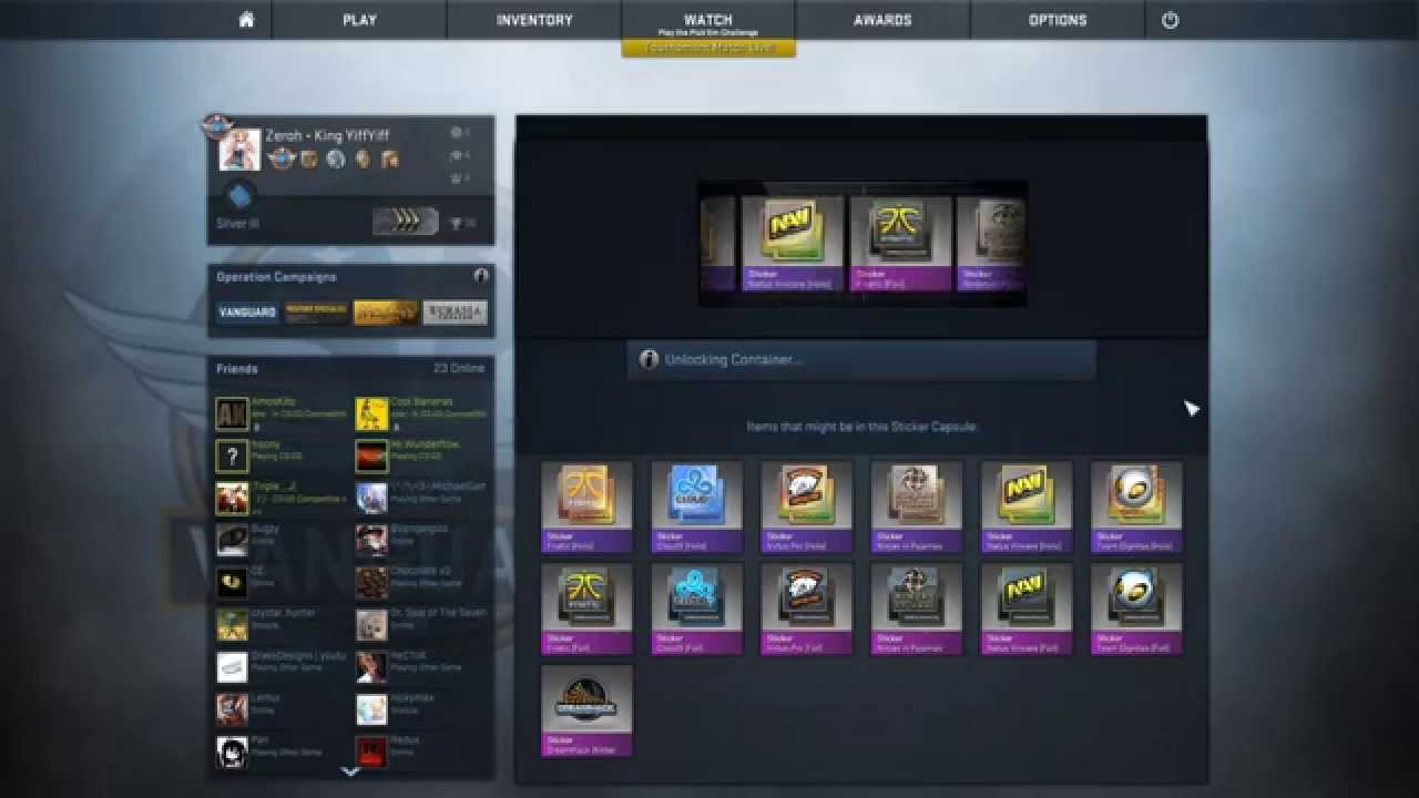 CS:GO - Unboxing Dreamhack 2014 Legends Holo/Foil Sticker Case - YouTube