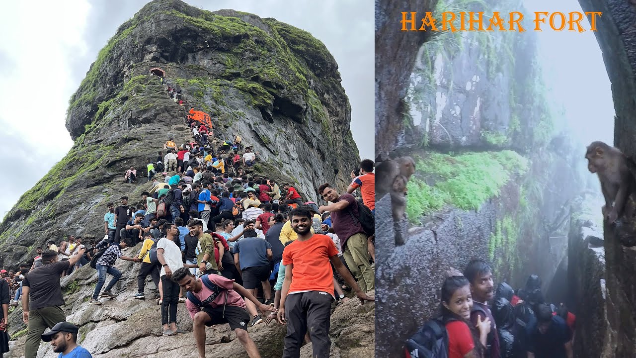 Harihar Fort | Harihar Fort Nashik | Monsoon Trek | Maharashtra - YouTube