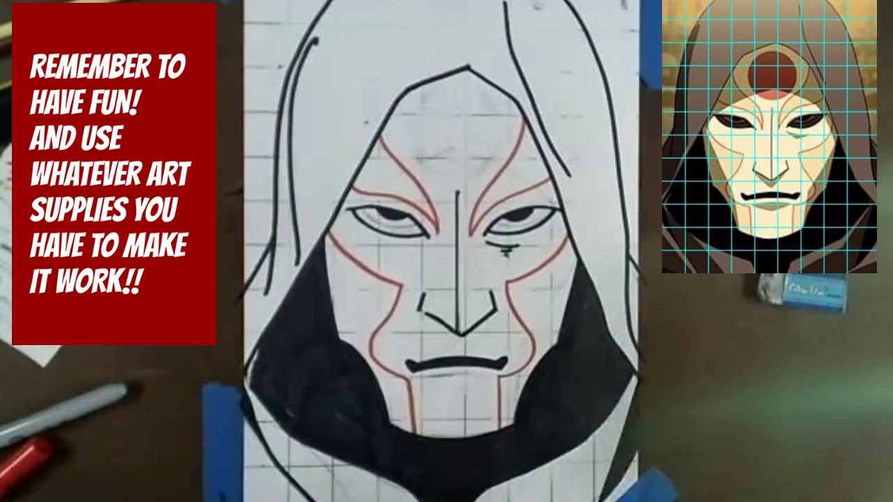 Super Hero Grid Drawing Part 2 - YouTube