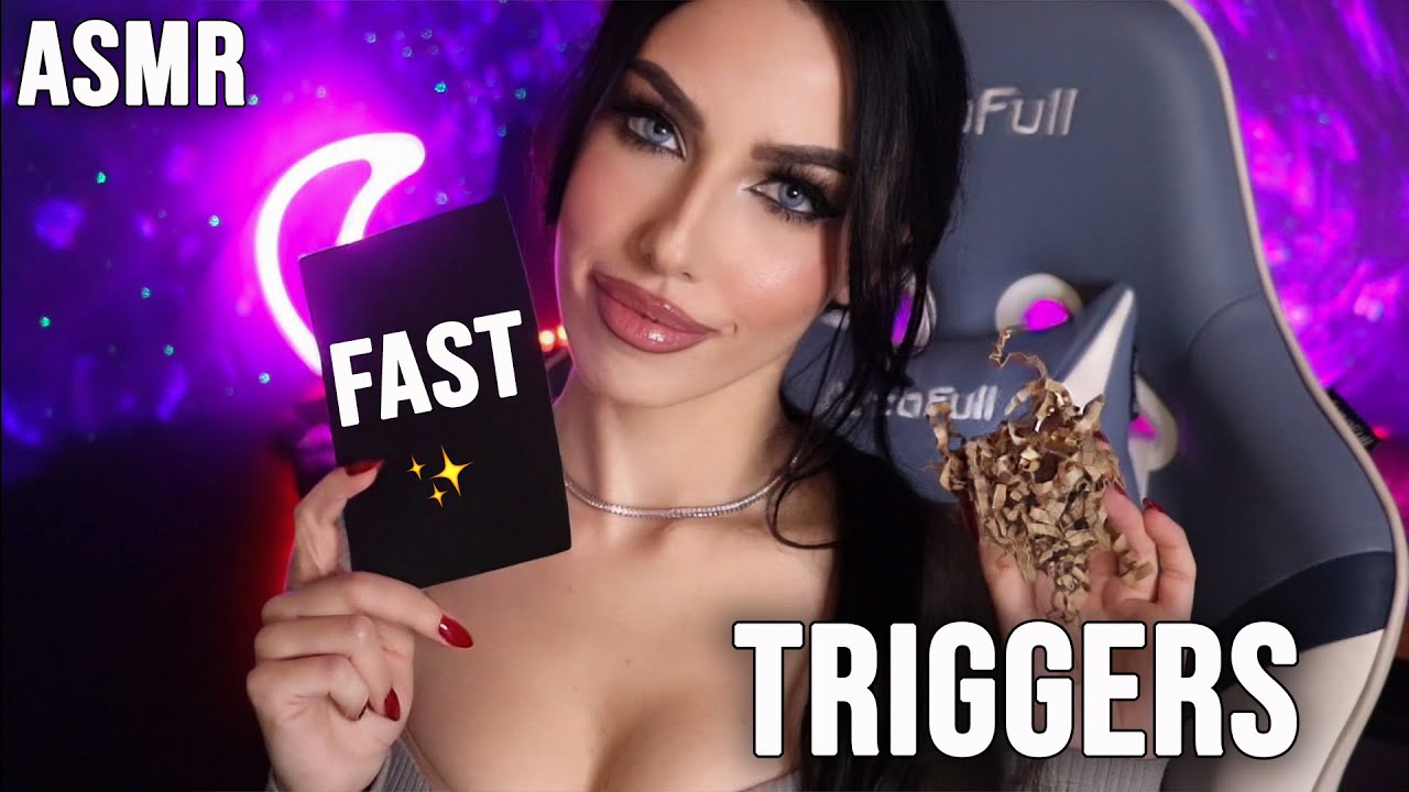 ASMR - Fast And Aggressive Tapping, Sticky Sounds, Mascara Pumping ...