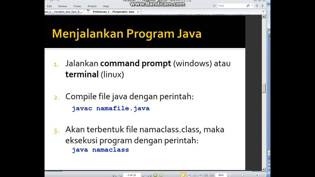 TUTORIAL PENGENALAN JAVA (1) - YouTube