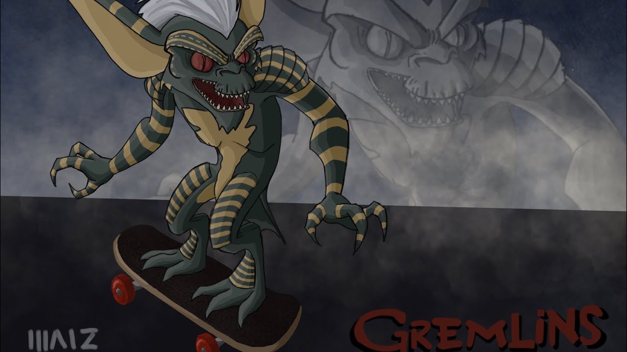Stripe: Gremlins speed drawing - YouTube